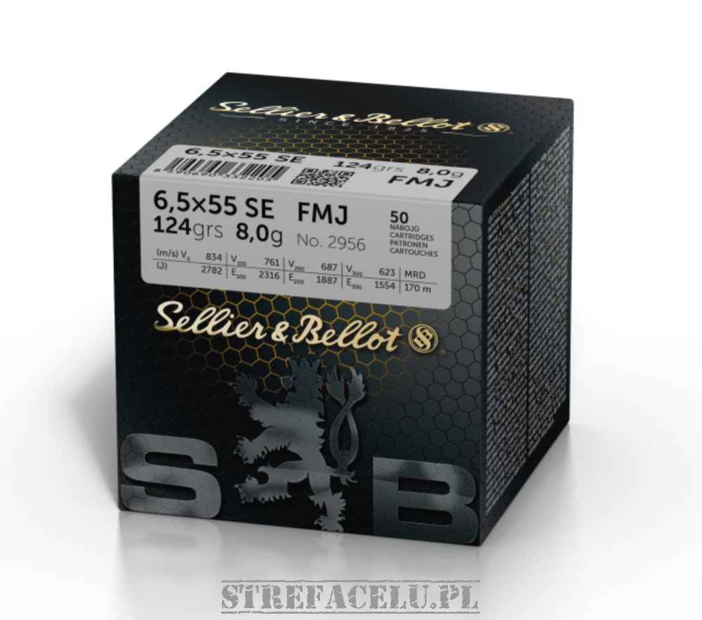 Amunicja FMJ S&B SP 9.1g/140gr // 6,5x55 TargetZone